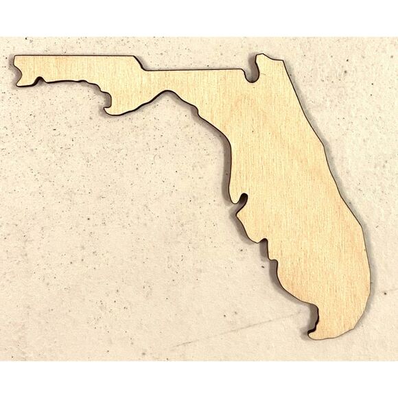 Handmade | Other | Florida Shape 8 Unfinished Plywood 157 Tall X 2 Wide ...